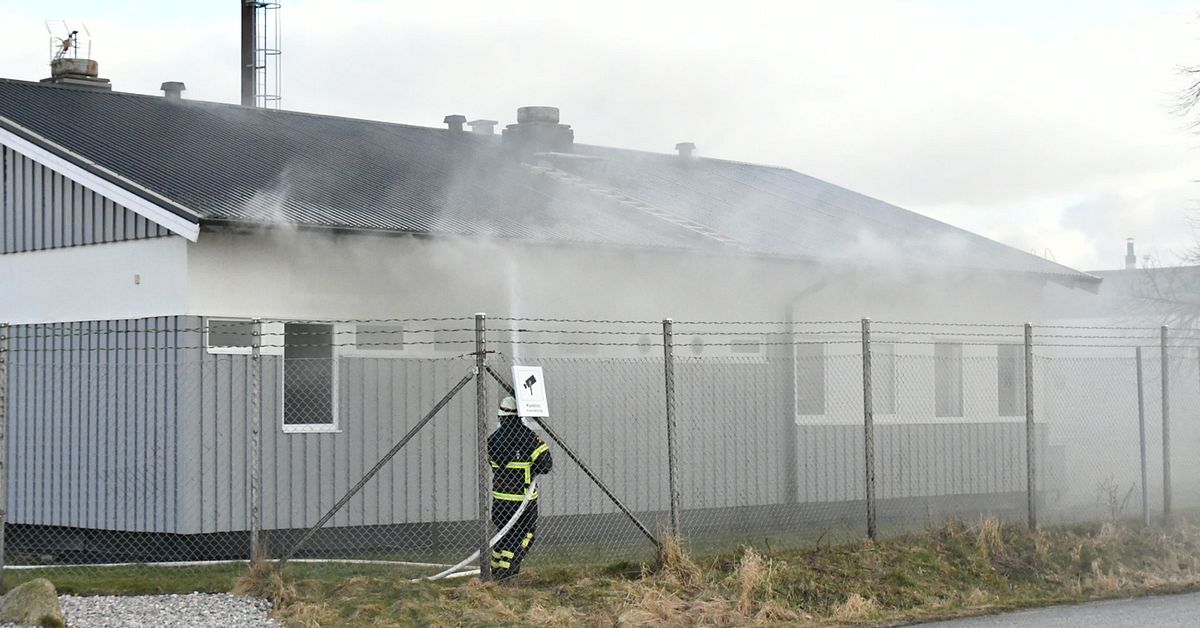 Brand i byggnad i Svedala | SVT Nyheter