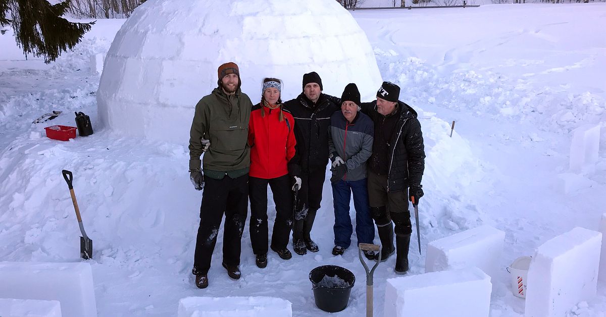 Igloo senaste attraktionen på badstranden | SVT Nyheter