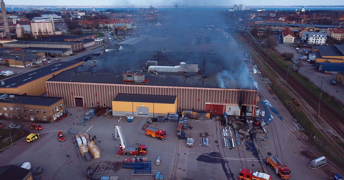 Brand i centrala Kalmar | SVT Nyheter