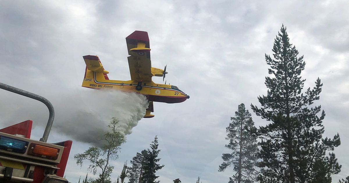 Flygplanet äntligen på plats | SVT Nyheter
