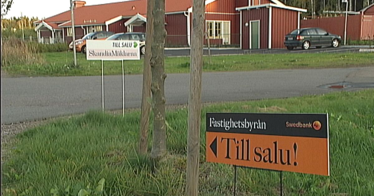 Kraftig nedgång på villamarknaden | SVT Nyheter