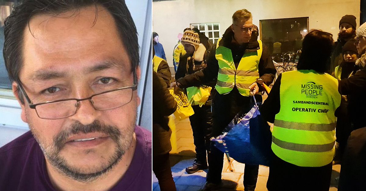 Missing people genomför skallgång efter Eric | SVT Nyheter