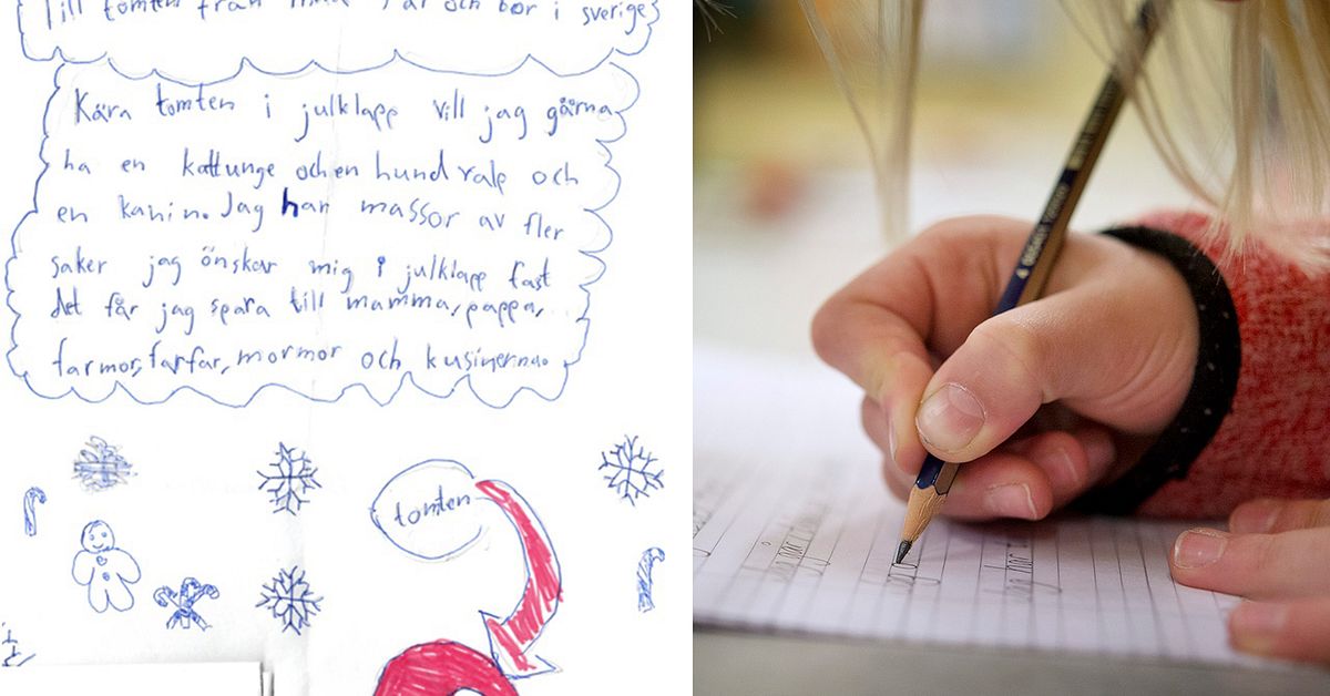 Färre barn skriver brev till tomten: ”Mer upplysta i dag” | SVT Nyheter