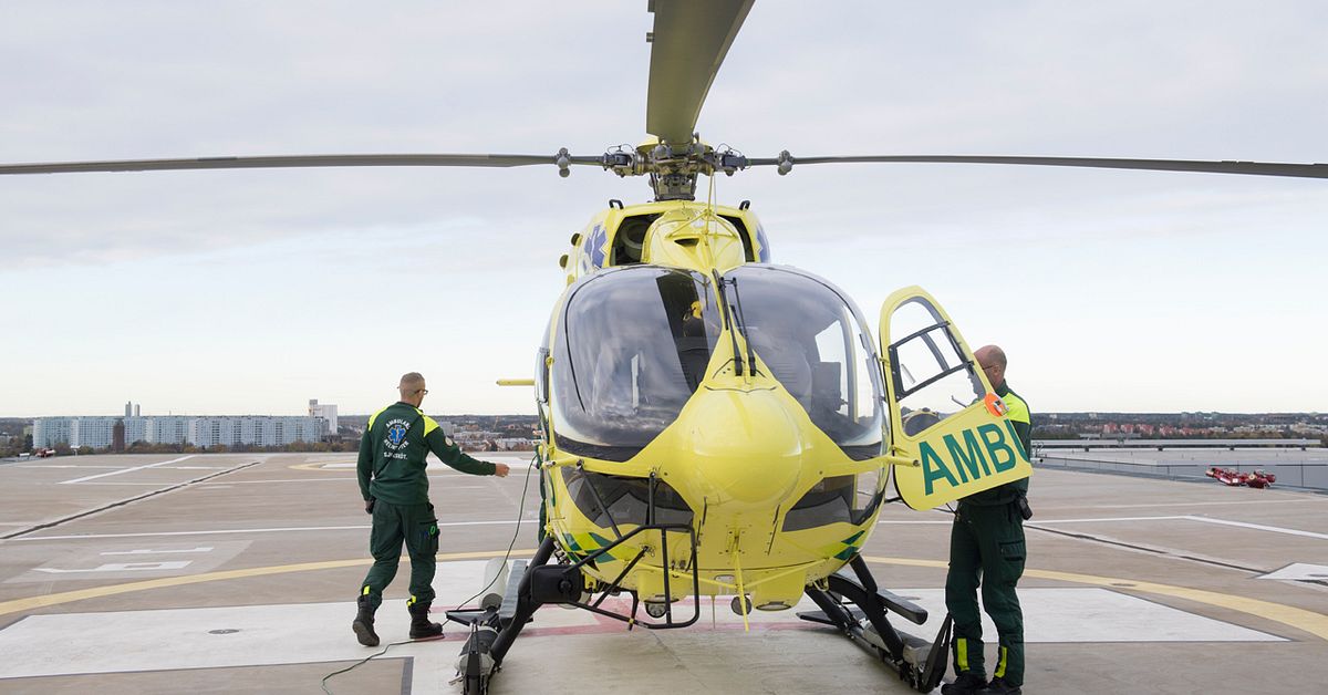 Ambulanshelikopter skulle ge stora tidsvinster | SVT Nyheter