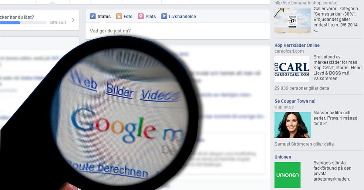 Sökningar kan styra din Facebook-reklam | SVT Nyheter