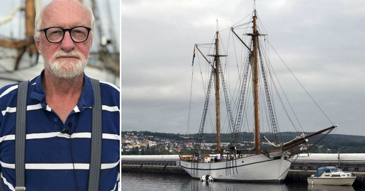 Unikt segelfartyg på besök i Vättern | SVT Nyheter