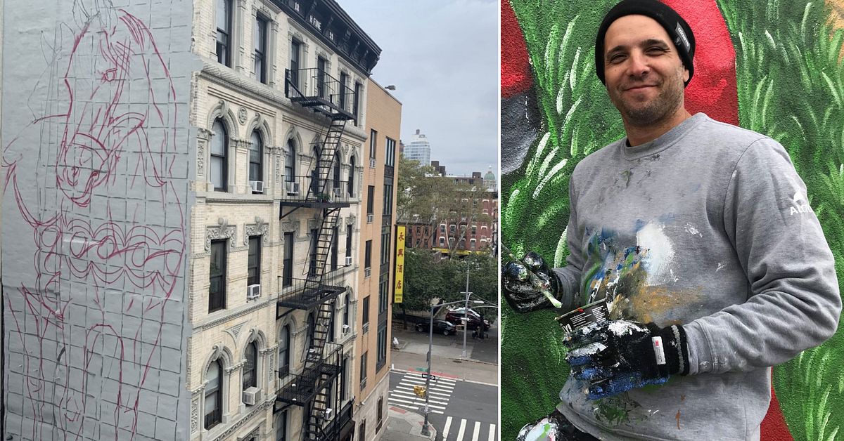 Konstnären Shai Dahan tar dalahästen till New York | SVT Nyheter