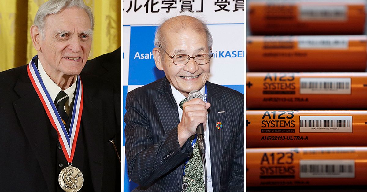 Tre får kemipriset för laddbara batterier | SVT Nyheter