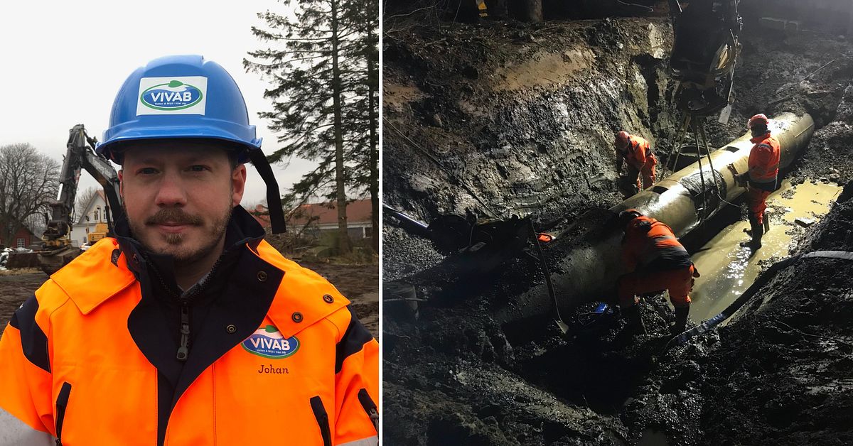 Vivab: Vattenläckan i Varberg är lagad | SVT Nyheter