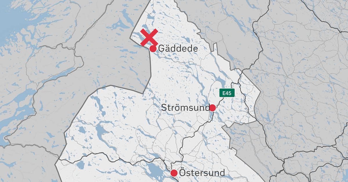 Snöskoter genom isen i Gäddede – man omkom | SVT Nyheter