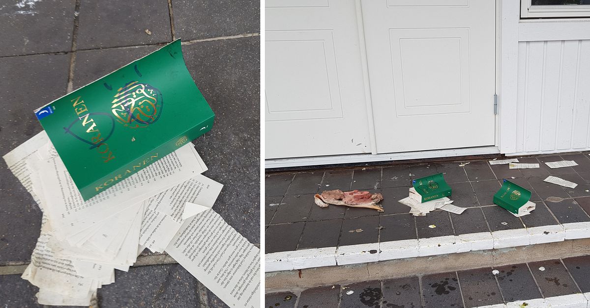 Fläskkött Och Brända Koraner Polisen Lägger Ner Utredningen Svt Nyheter
