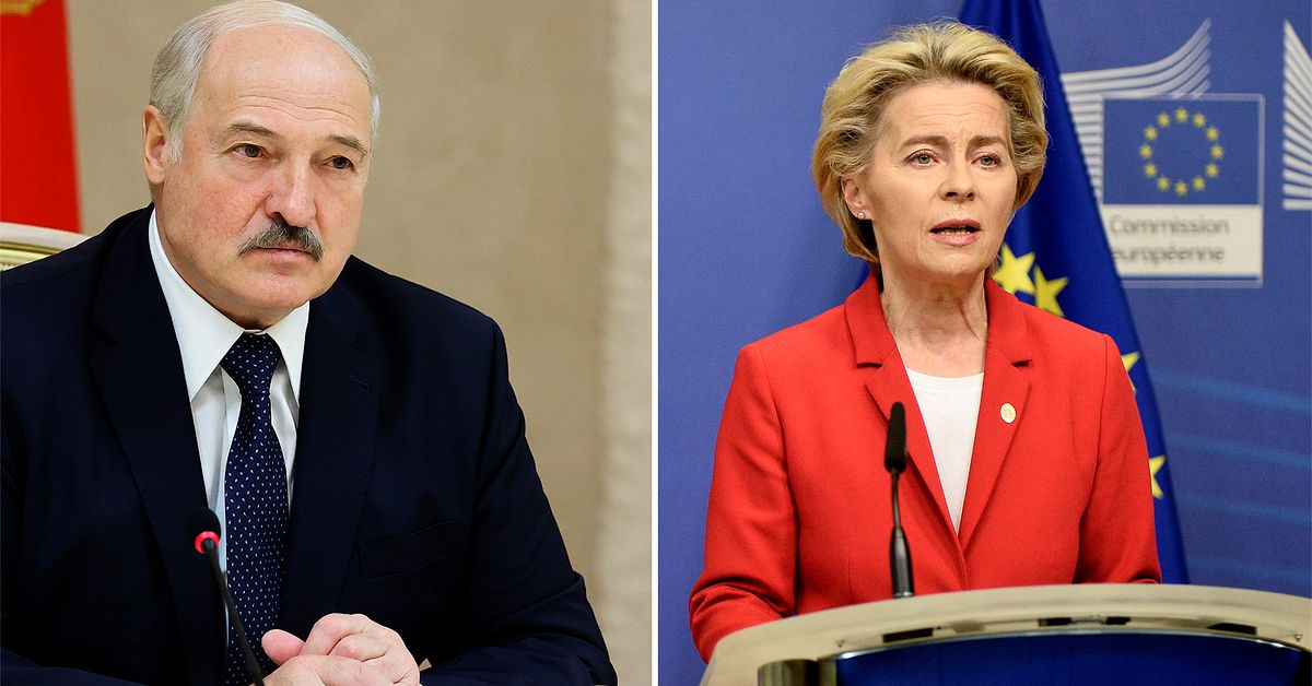 Belarus svarar på sanktionerna – listar personer med inreseförbud | SVT Nyheter