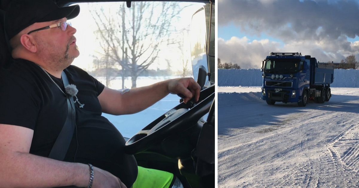 Lars forslar hundratals ton snö varje dag – men tippen snart full | SVT ...