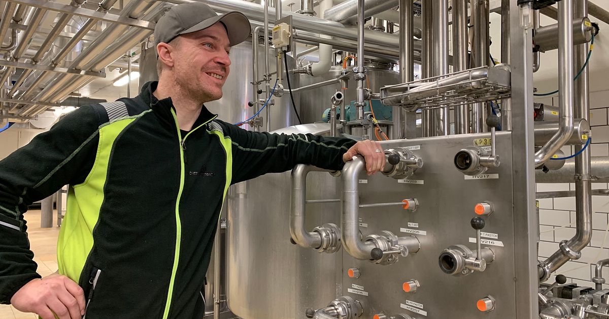 Nu ska Mattias ysta ost i det nedlagda mejeriet igen | SVT Nyheter