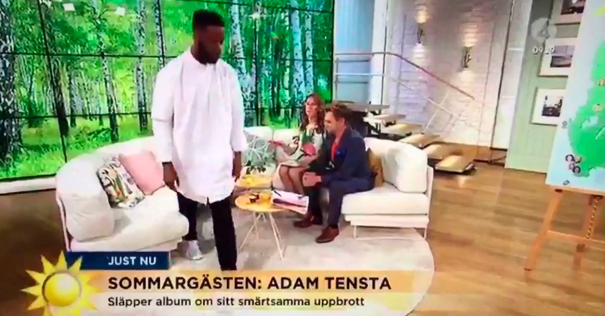 Adam Tensta lämnade TV4-soffan i protest | SVT Nyheter