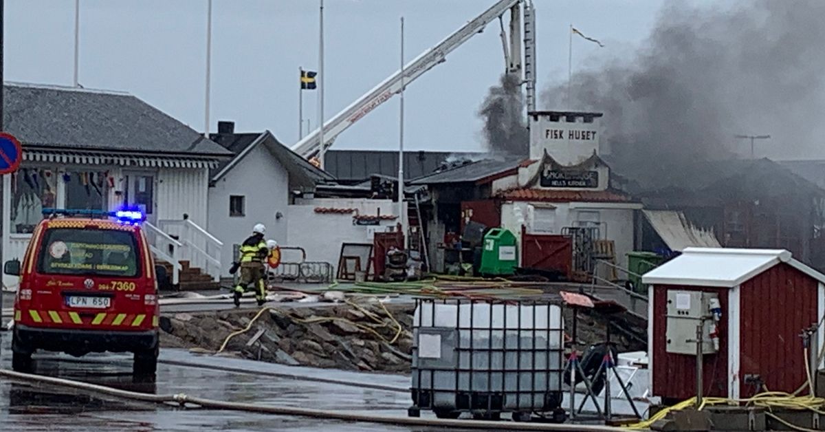 Stor brand i restaurang i Torekov | SVT Nyheter