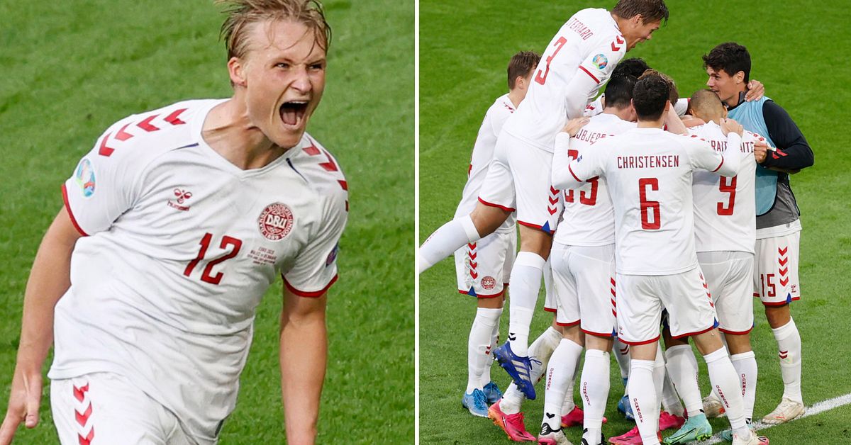 Fotboll: Ersättaren sköt Danmark till kvartsfinal – efter dubbla mål ...