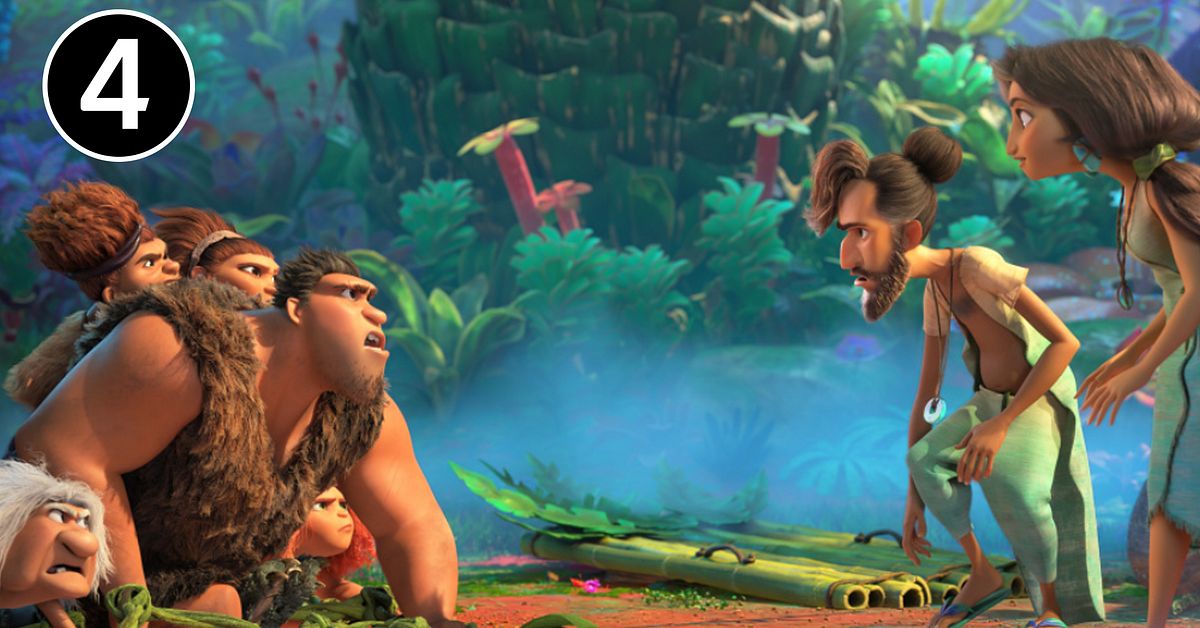 Filmrecension: Croodarna 2 är en röjig film om livets villkor | SVT Nyheter