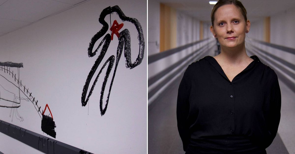 Konst på Gävle sjukhus väcker starka reaktioner på sociala medier | SVT ...