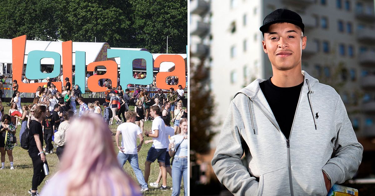 Rapparen Adaam greps på Lollapalooza – missade sin spelning | SVT Nyheter