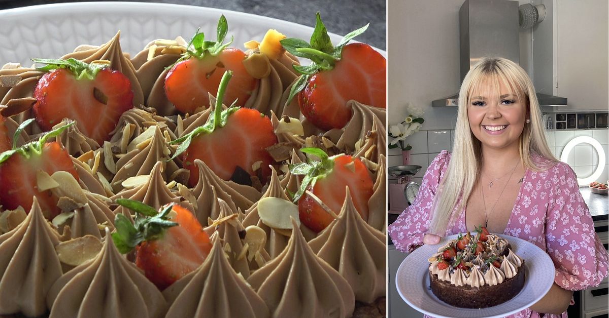 Tova från Bergvik bakar för nästan 90 000 följare på Tiktok | SVT Nyheter