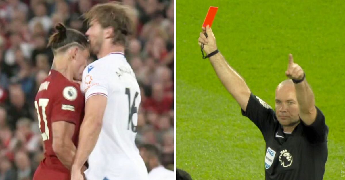 Fotboll: Darwin Nunez utvisad på Anfield | SVT Sport