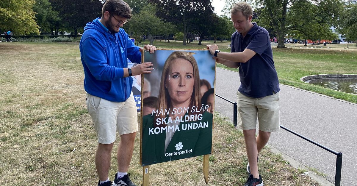 Många valaffischer förstörs i Helsingborg: ”Värsta nånsin” | SVT Nyheter