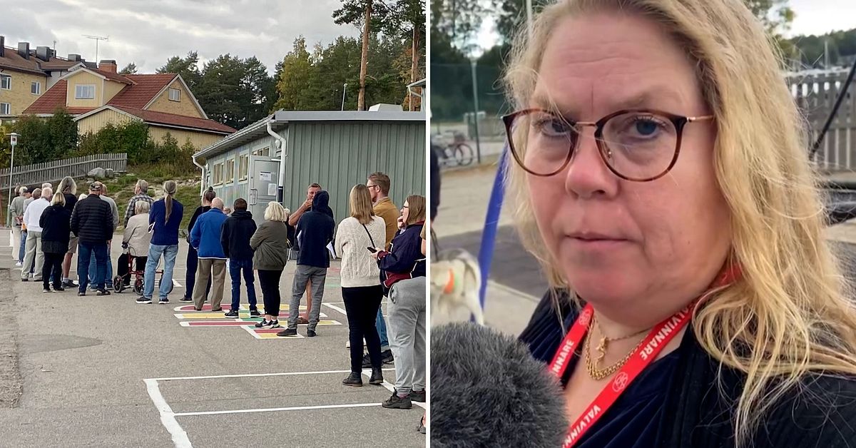 Långa köer till vallokalerna – väljare har svimmat i kön | SVT Nyheter