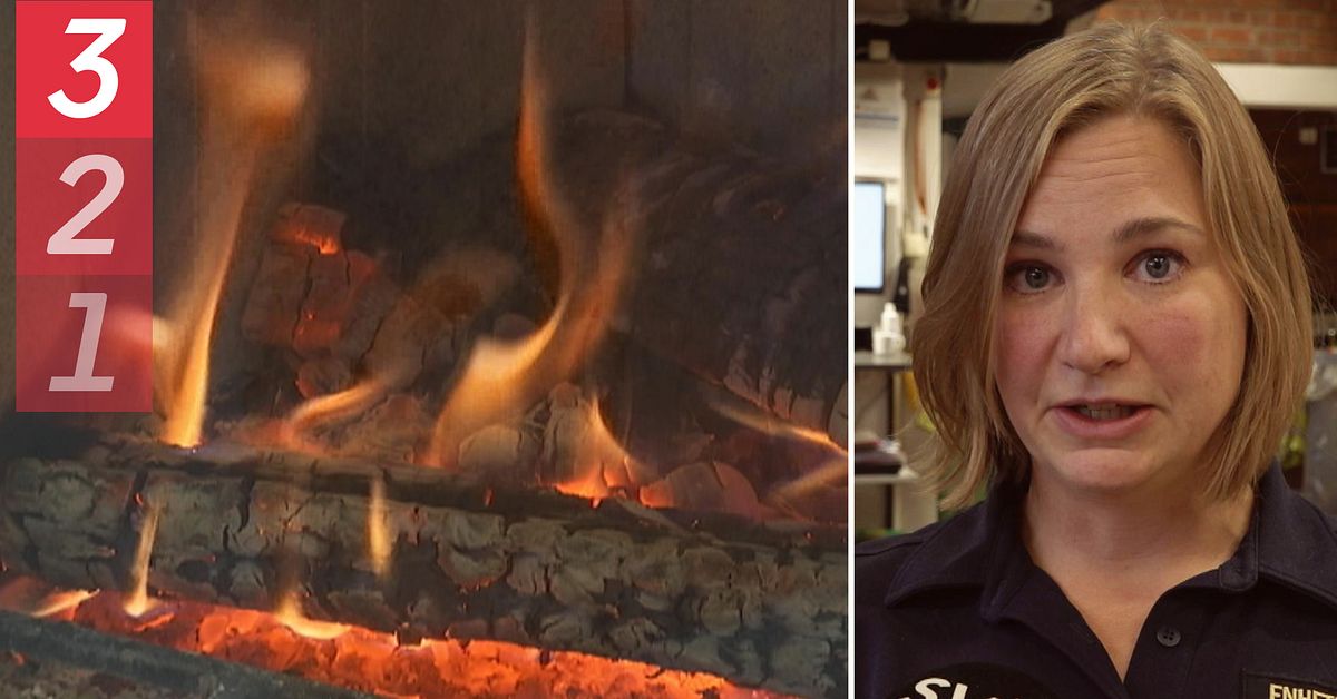 ”Glöm inte att vila eldstaden” – räddningstjänstens råd för säker eldning | SVT Nyheter