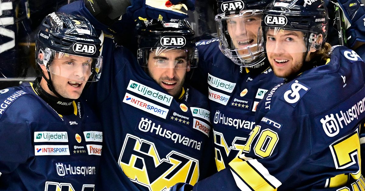 Ishockey: HV71:s första trepoängare för säsongen – krossade Växjö | SVT ...