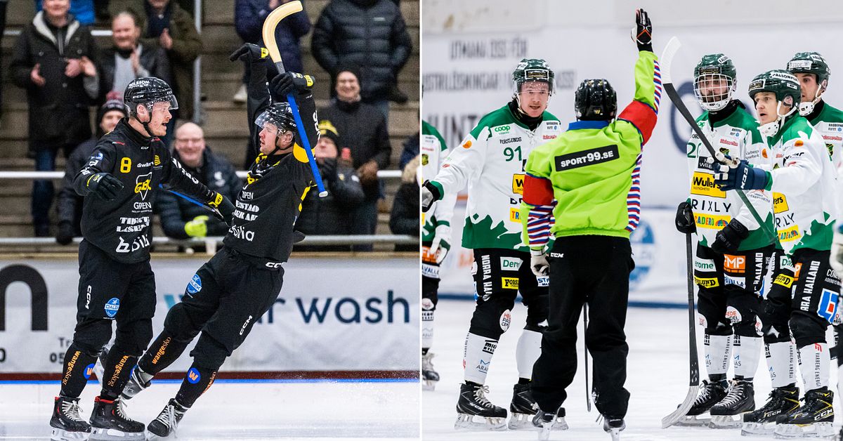 Bandy: Gripen vände och vann i jumbomötet | SVT Sport