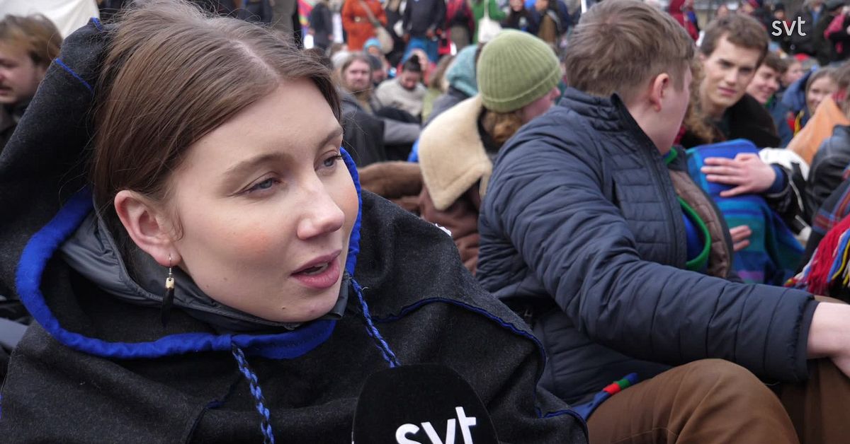 Demonstrationerna avslutades framför slottet i Oslo | SVT Nyheter