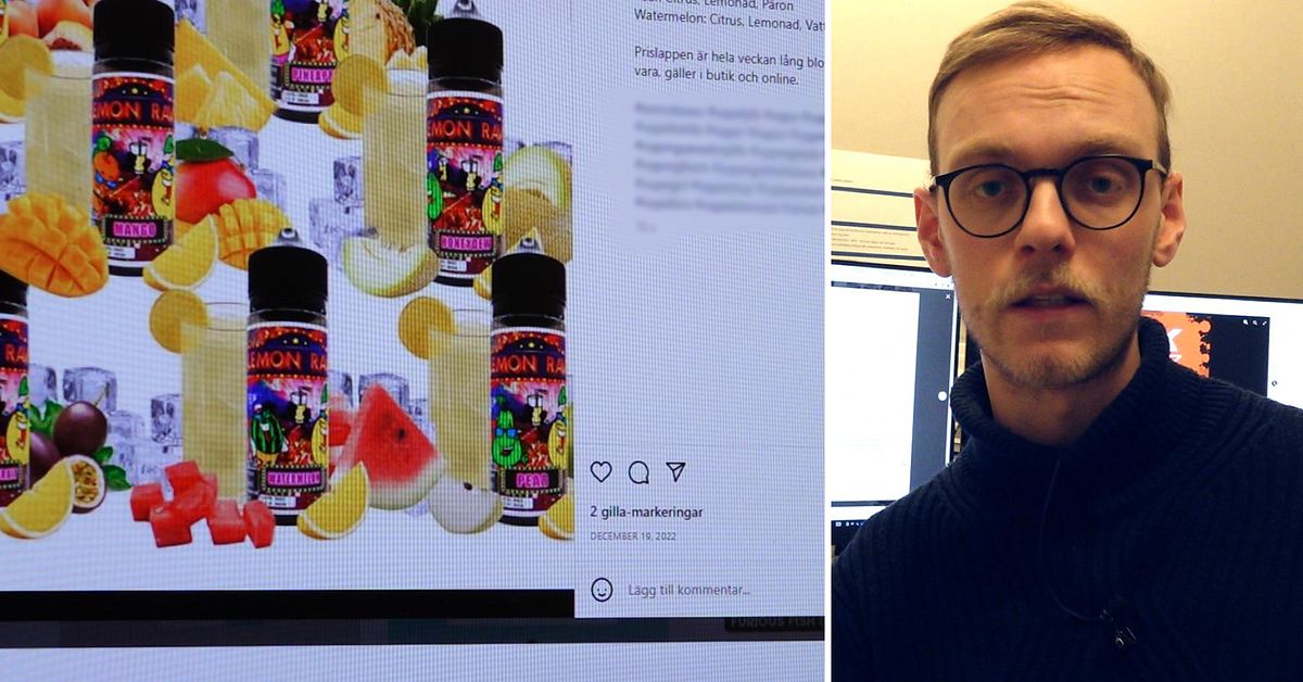 Så marknadsförs e-cigg och e-vätskor på sociala medier | SVT Nyheter