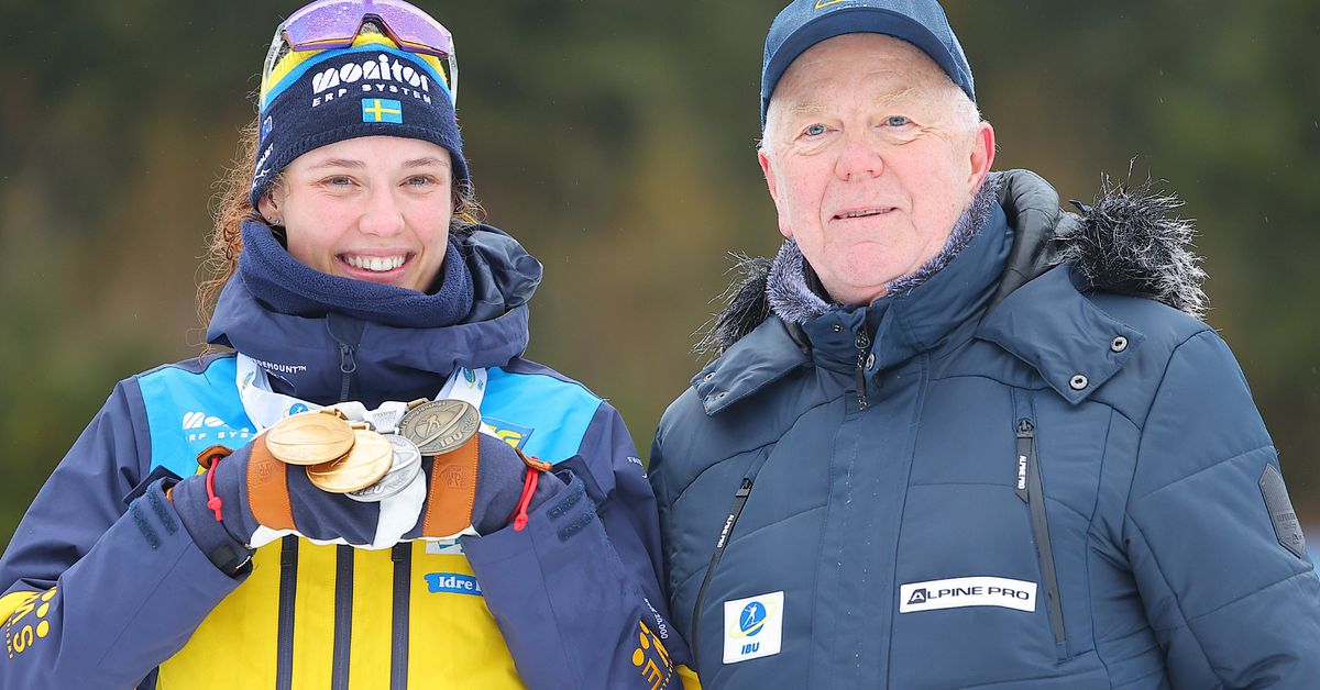 Skidskytte: Svenska skidskyttepresidenten Olle Dahlin på plats vid de ...
