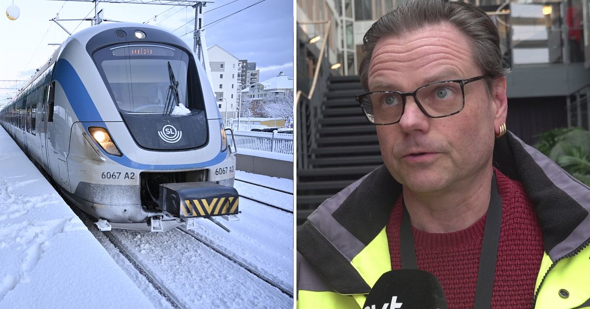 Växelfel påverkar tågtrafiken norr om Stockholm | SVT Nyheter