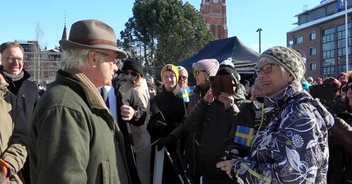 Total lycka när Birgitta i Luleå fick träffa kungen | SVT Nyheter