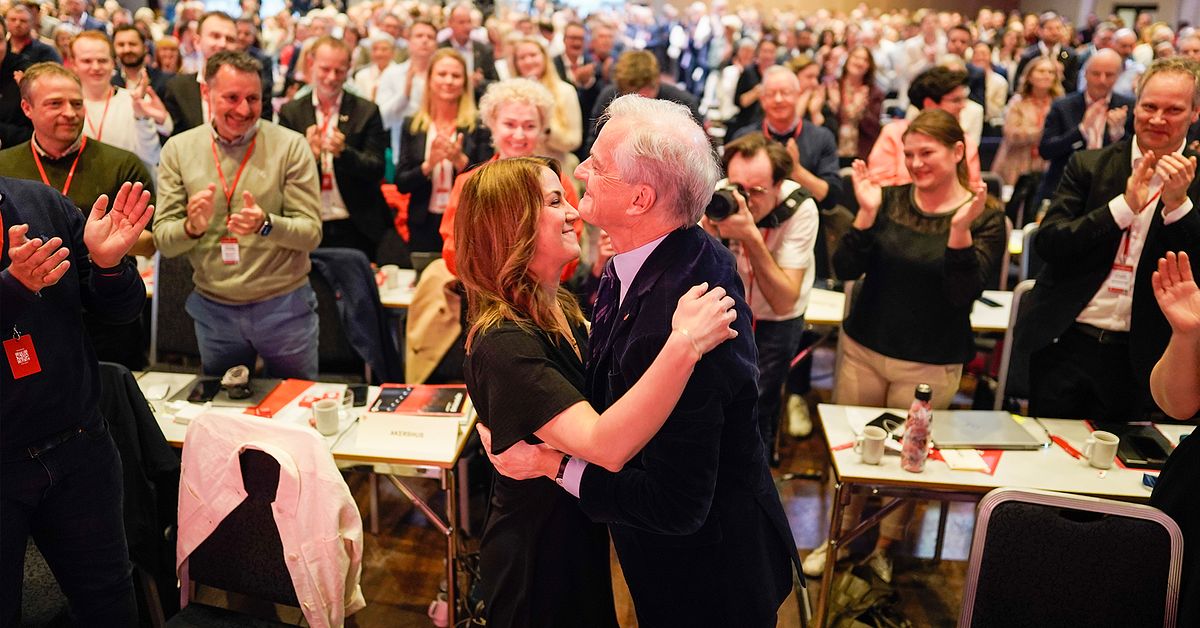 Norges statsminister omvald som partiordförande | SVT Nyheter