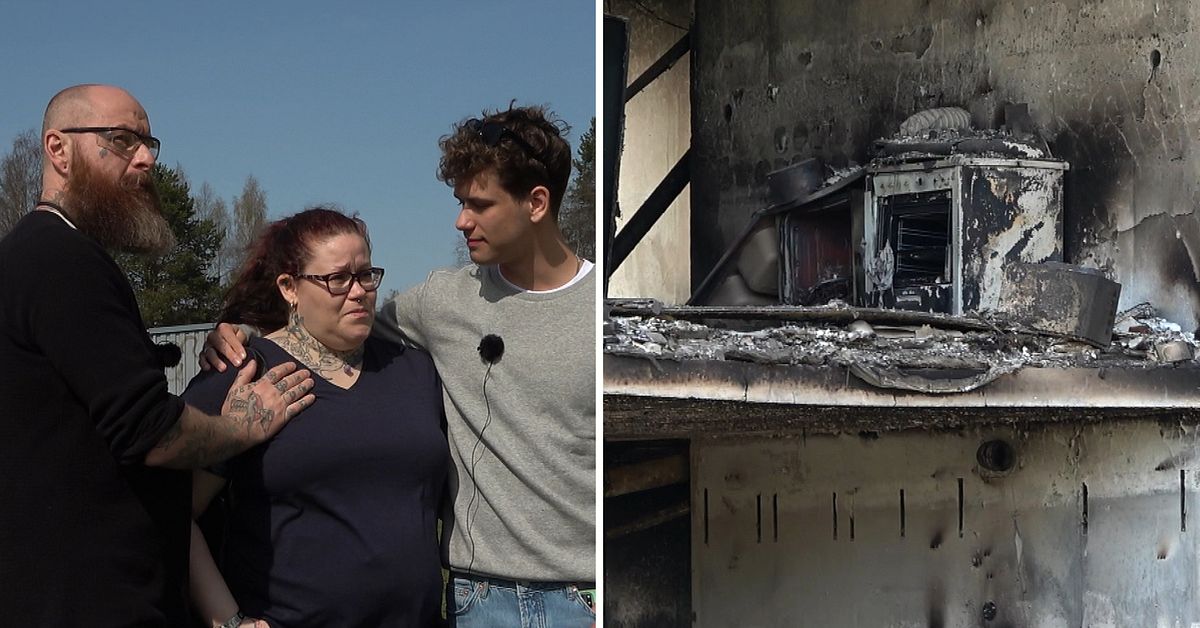 Familjen blev hemlös efter storbranden på Hertsön: ”Allt är borta ... Familjen blev hemlös efter storbranden på Hertsön: ”Allt är borta ...