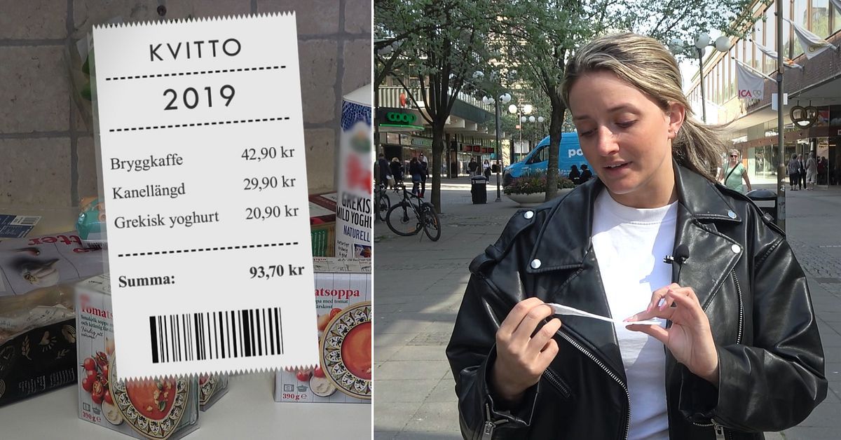 Tar med ett fyra år gammalt kvitto till butiken – se skillnaden | SVT ...