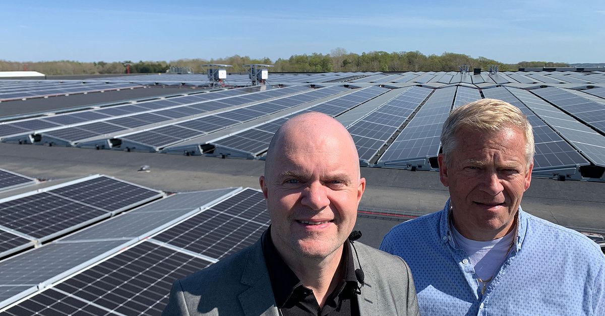 Nordens näst största solcellstak ligger i Norrköping | SVT Nyheter