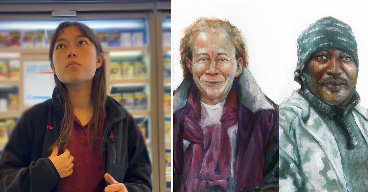 20-åriga Agnes målade av stamkunder i mataffären – nu lever hon på ...