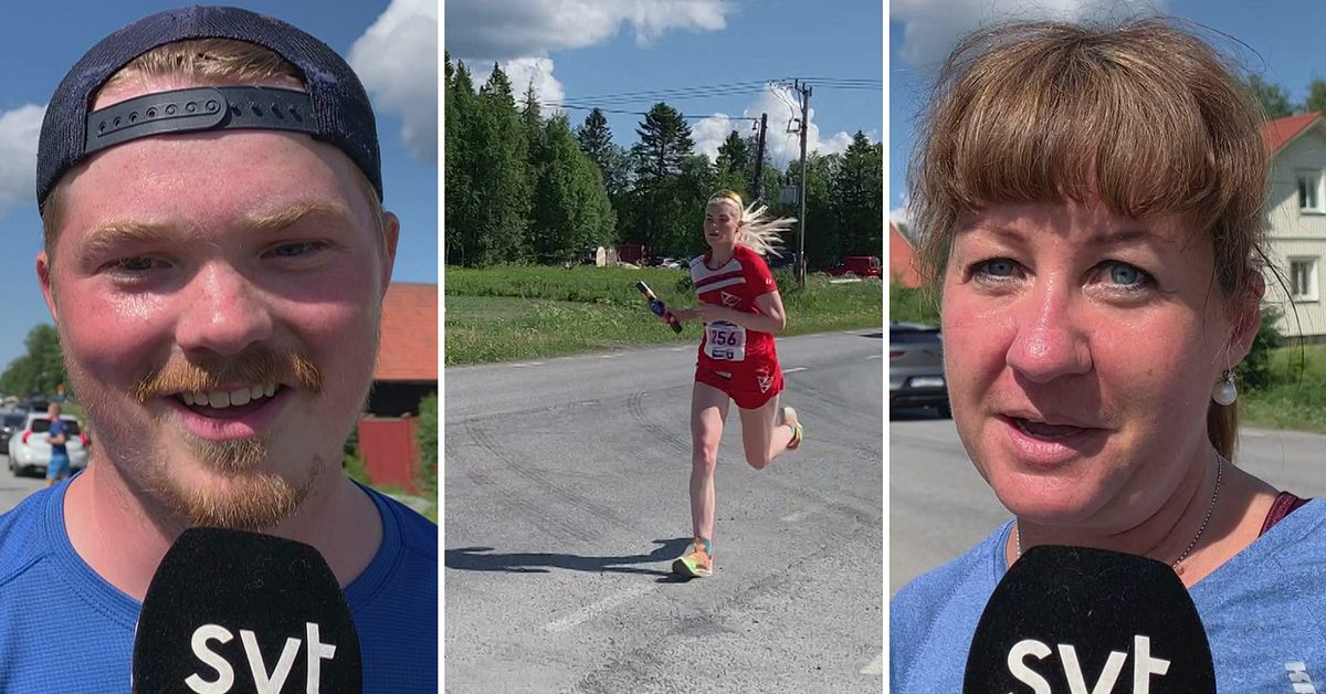 Nu är St Olavsloppet igång igen – se löparna passera Bonäshamn | SVT Nyheter