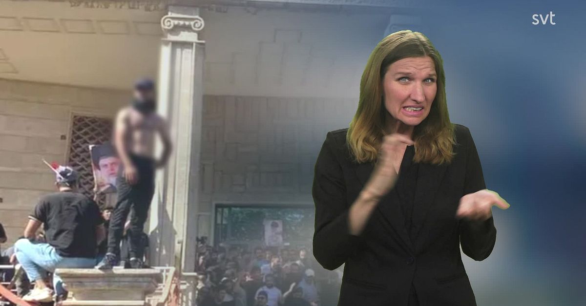 Sveriges ambassad i Bagdad stormades | SVT Nyheter