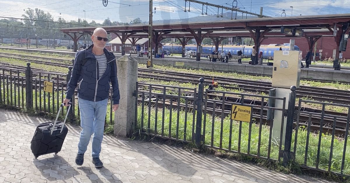 Ett dygn senare – Ulf har tagit sig från Örnsköldsvik till Sundsvall ...