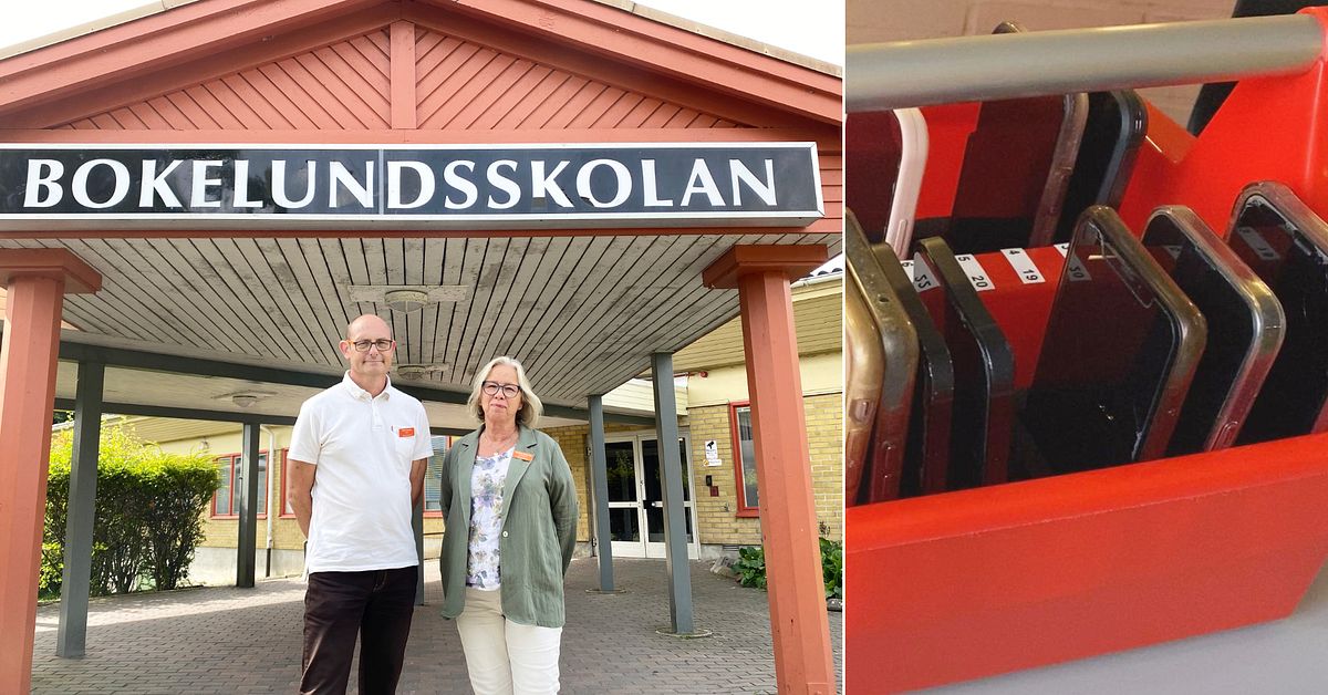 Här är skolan mobilfri: ”Fullt fokus på undervisningen” | SVT Nyheter