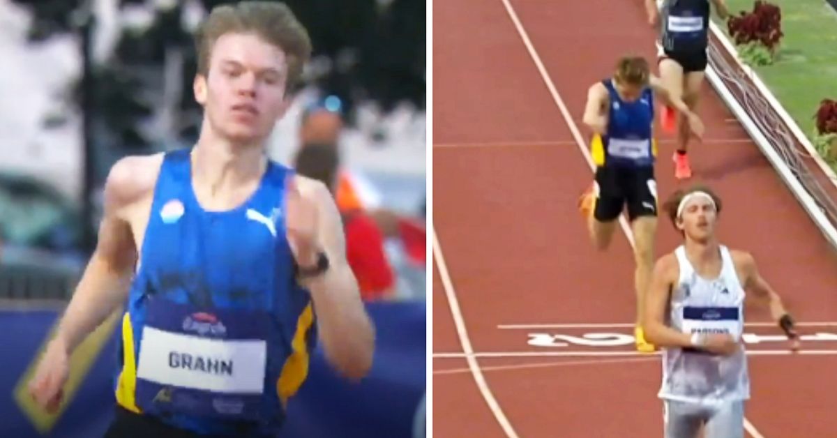 Friidrott: Svenskt juniorrekord av Jonathan Grahn – igen | SVT Sport
