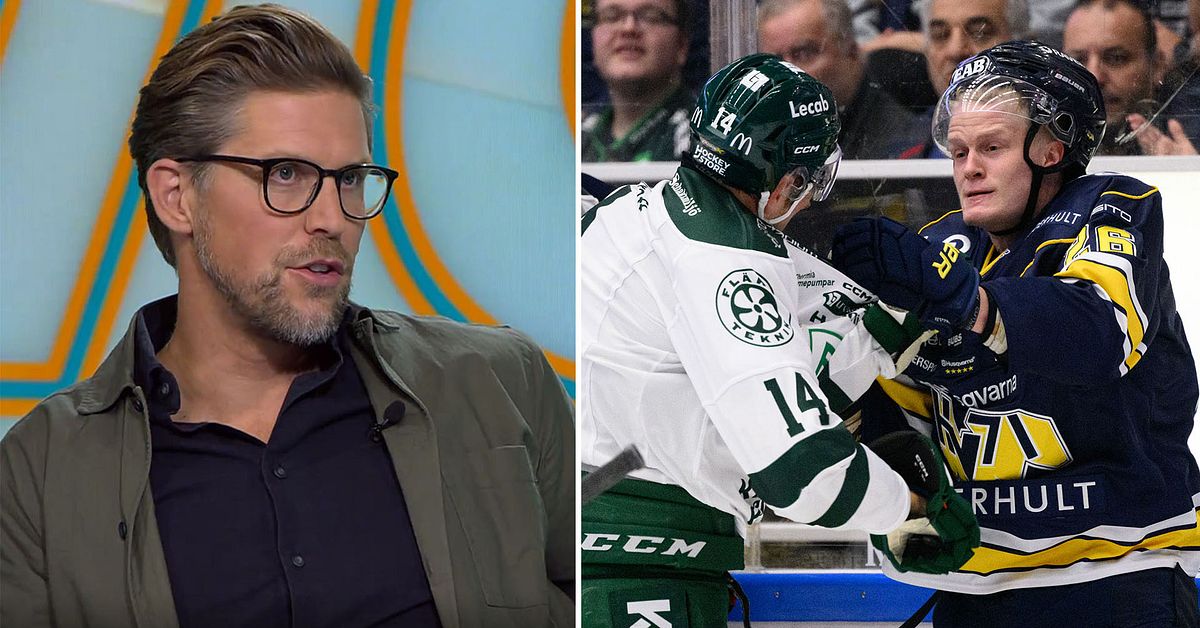 Ishockey: Dubbla matchstraff efter slagsmål: ”Det är inga riktiga slag” | SVT Sport