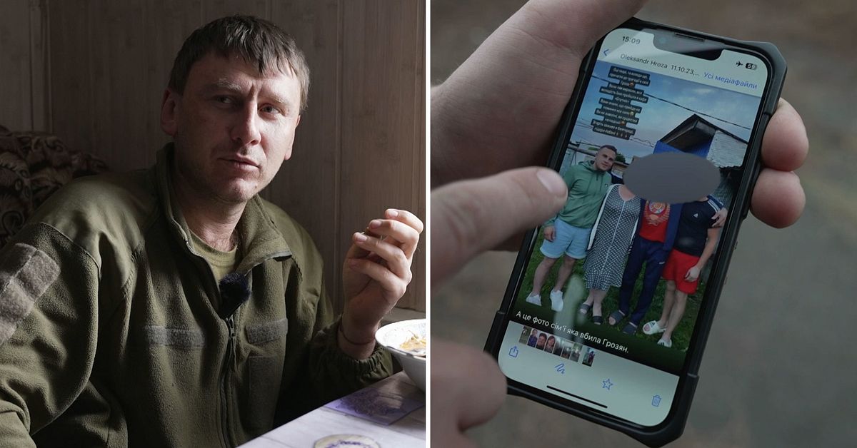 Serhij från Hroza: Plockade ihop min bästa vän i en låda | SVT Nyheter