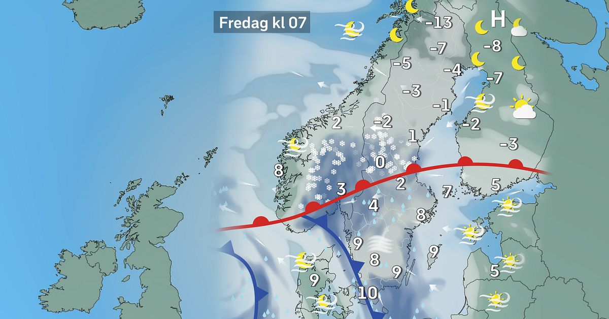 Nytt kraftigt snöfall på väg in över Jämtlands län | SVT Nyheter
