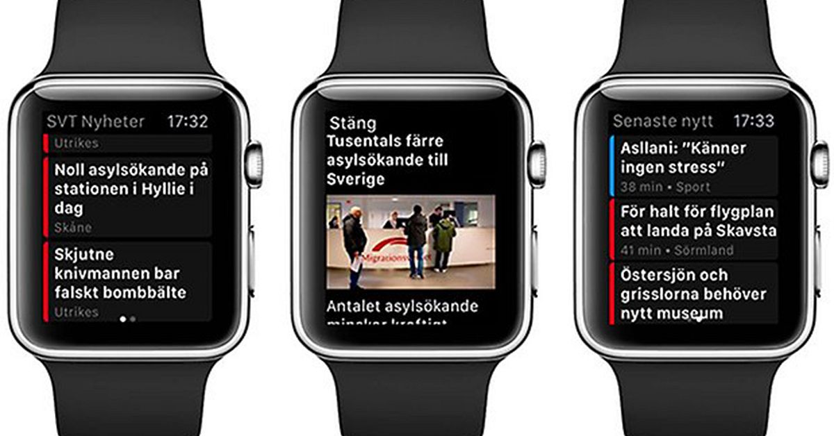 SVT nyheter – nu i Apple Watch | SVT Nyheter